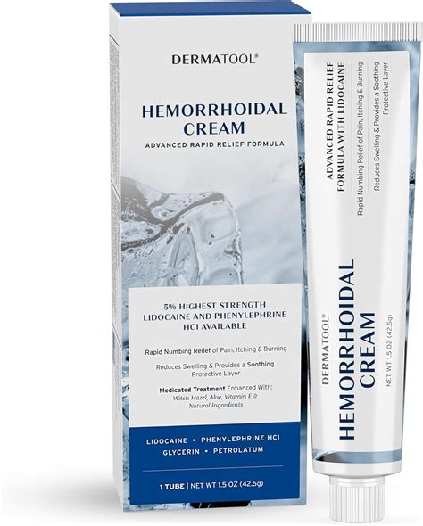 Dermatool Advance Hemorrhoid Cream With 5 Lidocaine 15oz