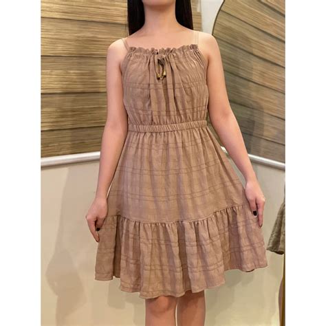 Blusa Nina Spag String Halter String Self Adjust Dress For Woman Bubble Latice Shopee Philippines