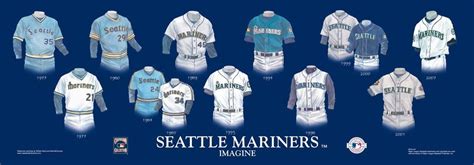 Seattle Mariners Imagine Uniformjersey Poster By Nola Mcconnan The Black Art Depot