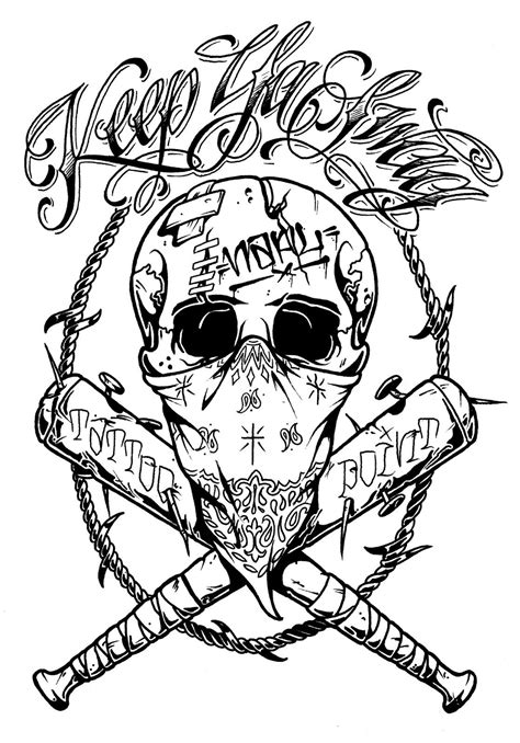 Chicano Art Coloring Pages