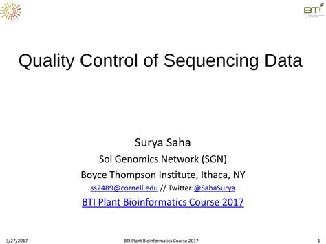 PDF Quality Control Of Sequencing Data WordPress Com 2017 3 28 Quality Control Of