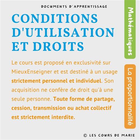 Mathématiques La Proportionnalité A2