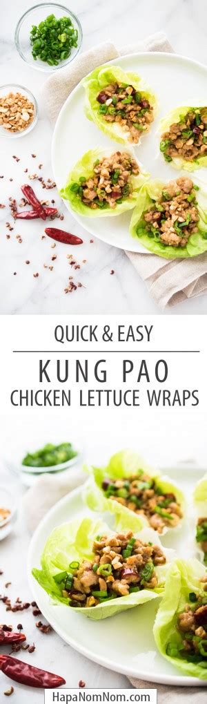 Kung Pao Chicken Lettuce Wraps