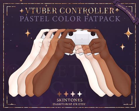 vtuber controller asset pastel vtuber gaming asset etsy