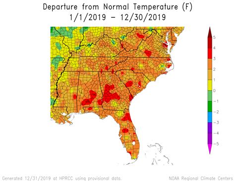 A First Look At The Yearly Statistics For 2019 For The Southeast Us
