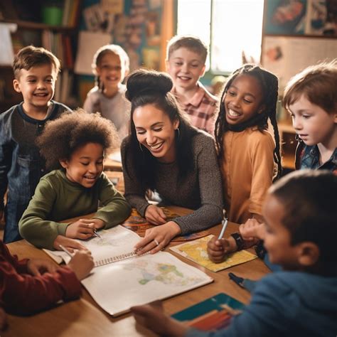Foto Gratis Grupo De Niños Africanos Prestando Atención A La Clase
