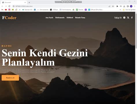 Özlem Atılmış On Linkedin I Created Tour Site Using Html 5 And Css 3 Features With