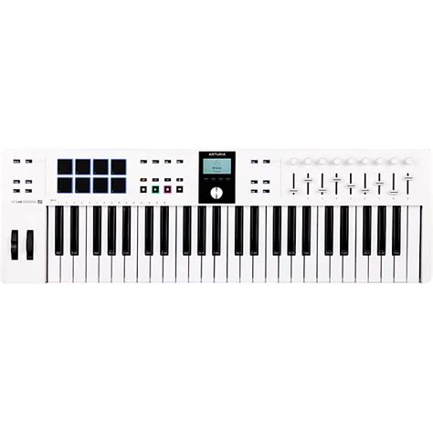 Arturia Keylab Essential 49 Mk3 Midi Keyboard Controller White Guitar