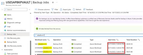 Sap On Azure Backup Sap Hana Databases With Hsr E Sap Community