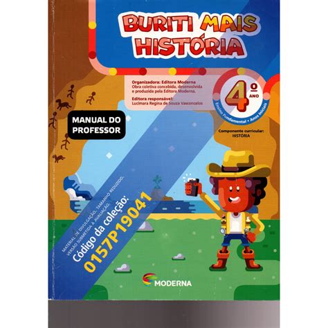 Livro Didático 4º Ano Buriti Mais História Livro D Professor Shopee
