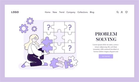 Premium Vector Problem Solving Concept Illustration Of A Woman Piecing Together A Puzzle A