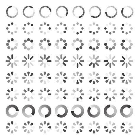 Premium Vector Circle Progress Loading Bar Set