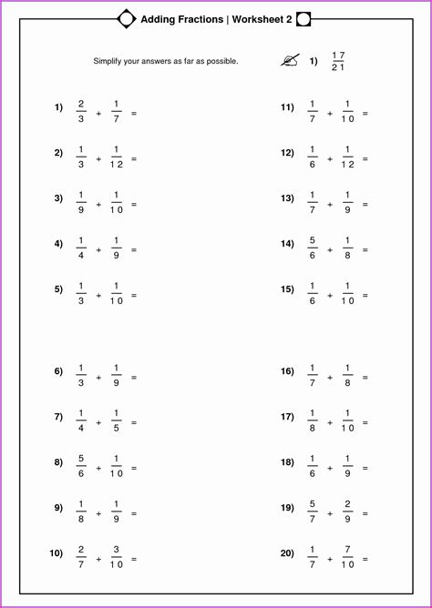 Regrouping Fractions Worksheet New Subtracting Fractions With Unlike Denominators Regrouping