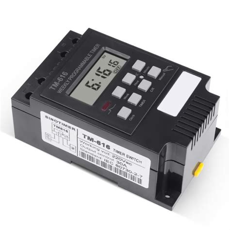 Tm616 Ac 220v Digital Lcd Power Programmable Timer Time Switch Relay 30a Timer Tm616 Ac 220v