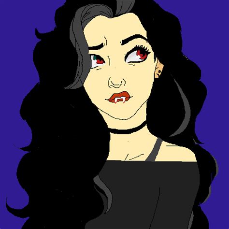 Vampire Girl Drawing