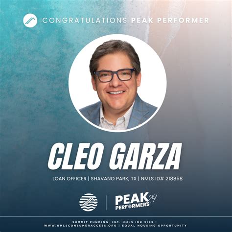 Summit 🚀 Celebrating Cleo Garza Peak Performer 🚀 Cleo Your