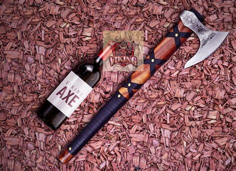 Viking Forged Axe Ragnar Viking Axe Personalised Hatchet Etsy