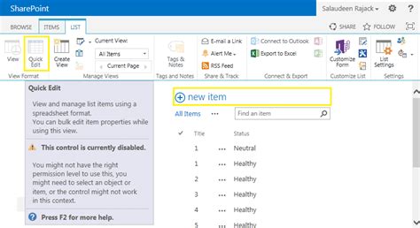 Fix Quick Edit Disabled In Sharepoint 2013 Issue Sharepoint Diary