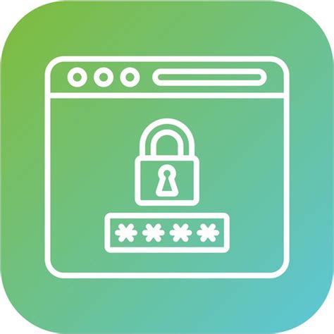 Premium Vector Website Password Icon Style