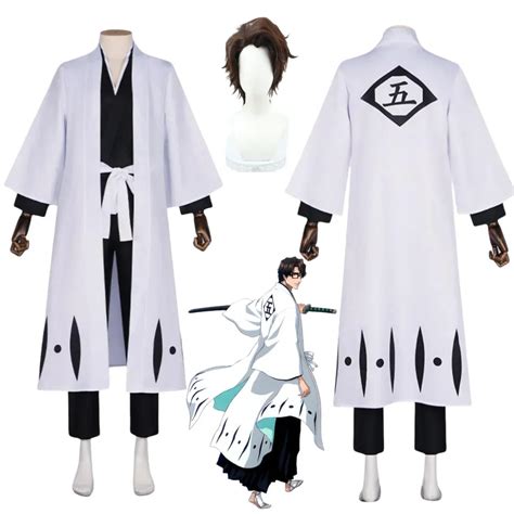 Aizen Sosuke Cosplay Set Bleach Tybw Captain Kimono And Wig Otakuen
