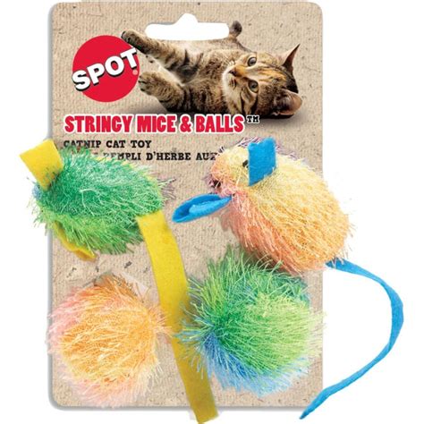 Spot Spot Stringy Catnip Mice And Balls 670553 Goods Store Online