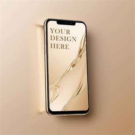 Элегантный дизайн макета смартфона Премиум Ai сгенерированный Psd