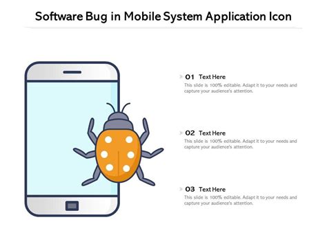 Software Bug In Mobile System Application Icon Presentation Graphics