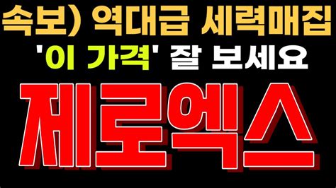 제로엑스 코인🏆역대급 불장에서 수익 싹쓸이하자 제로엑스코인제로엑스코인전망 Youtube