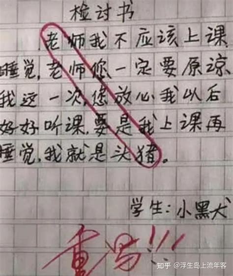 小学生写检讨写出了满分作文的既视感，语文好的孩子都有这些特点 知乎