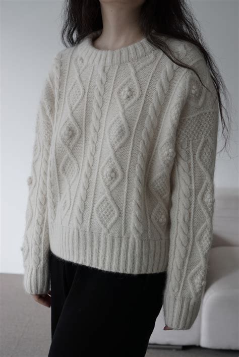 대바늘 스웨터 도안 아테네 스웨터 패턴 아란 무늬 스웨터