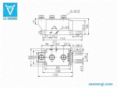 Dual SCR Thyristor Module MTC AS ENERGI