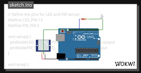 A Passive Infrared Pir Sensor To Detect Movement Wokwi Esp32