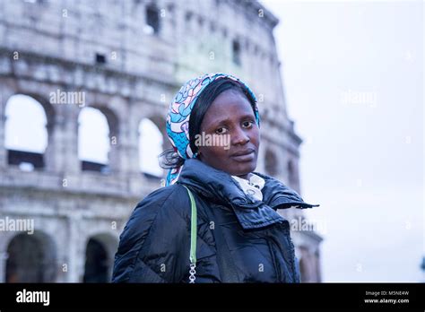 Rome Italy 24th Feb 2018 Rebecca Bitrus Nigerian For Two Years