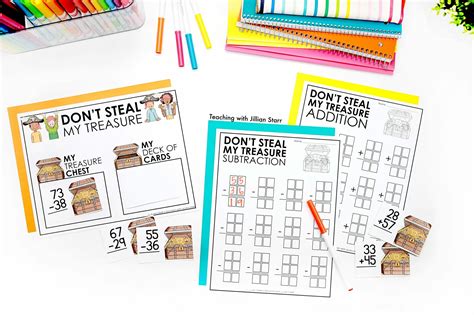 7 Favorite Subtraction With Regrouping Games And Activities Teaching With Jillian Starr