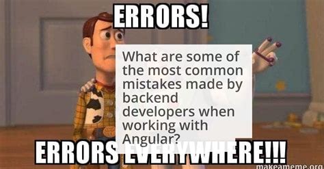 Angular Jobs On Linkedin Common Mistakes That Backend Programmers Make