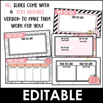 Fall Google Slides Templates Halloween Google Slides Powerpoint Slides