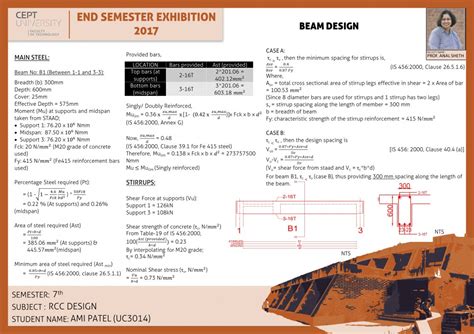 Design Of G 3 Storey RCC Building CEPT Portfolio