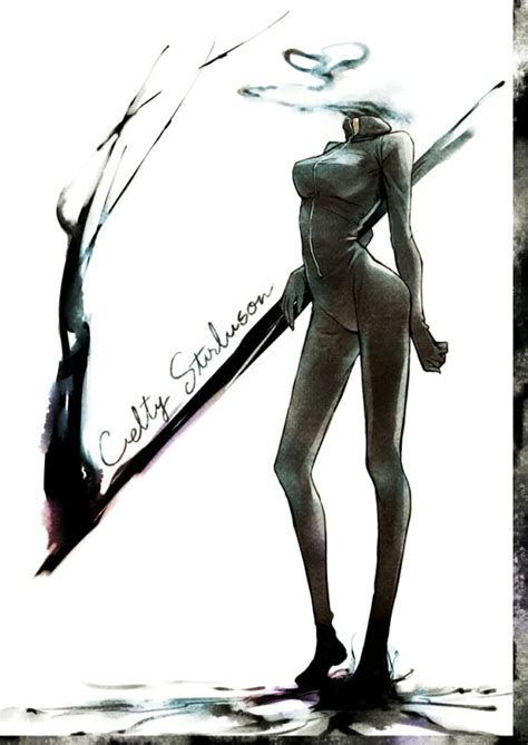 Ria Rilpoppo Celty Sturluson Durarara Bad Id Bad Pixiv Id 1girl Black Bodysuit