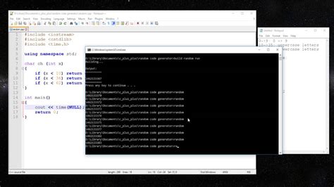 C Create A Random Code Generator Random Characters Youtube