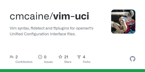 github cmcaine vim uci vim syntax ftdetect and ftplugins for openwrt s unified configuration