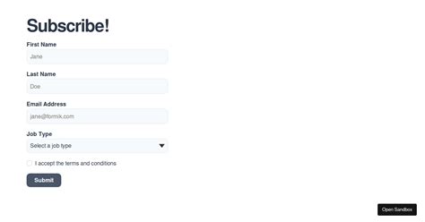 Formik Test Codesandbox