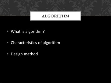 Algorithm Introduction Ppt