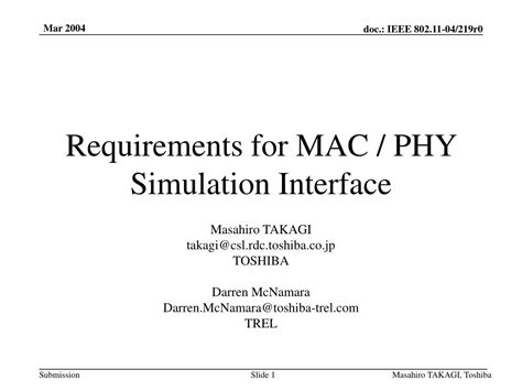 Ppt Requirements For Mac Phy Simulation Interface Powerpoint Presentation Id5773060
