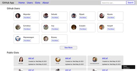 Git Finder Codesandbox