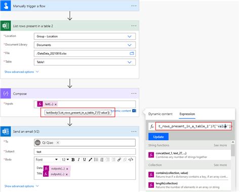 Solved How To Build A Flow To Get The Last Row Of An Exce Power Platform Community