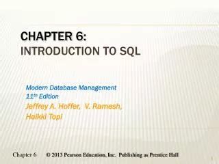 PPT Chapter 3 Introduction To SQL PowerPoint Presentation Free