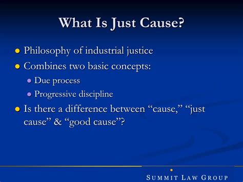 Ppt What Is Just Cause Powerpoint Presentation Free Download Id5105297