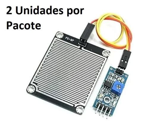 placa módulo sensor de chuva pingos gotas 2 cabos arduino parcelamento sem juros