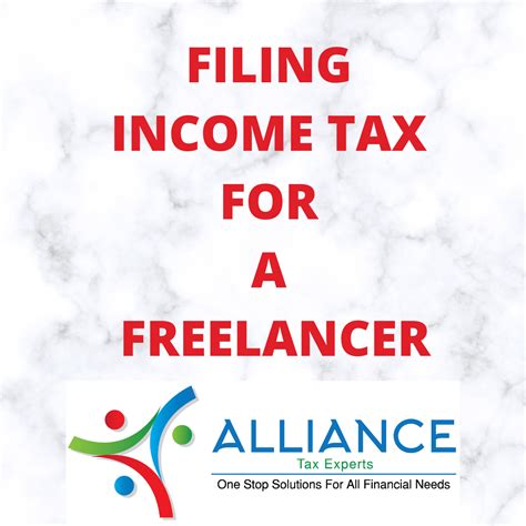 Alliance Tax Experts Filing Income Tax For A Freelancer