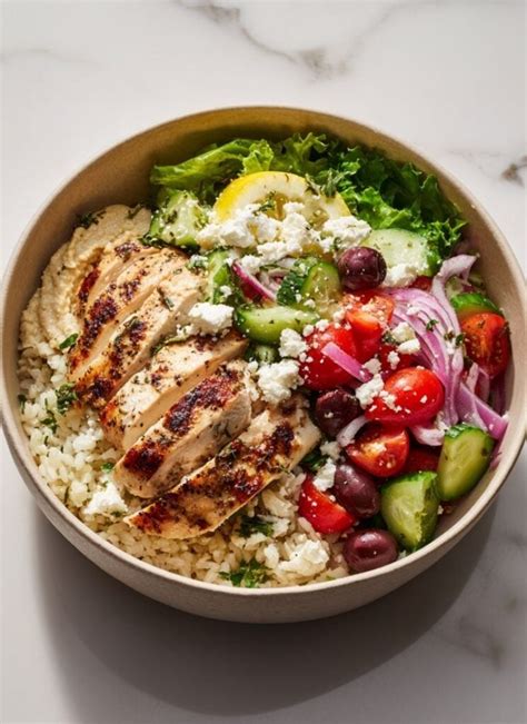 30 Minute Mediterranean Chicken Bowl Recipe Urban Mamaz